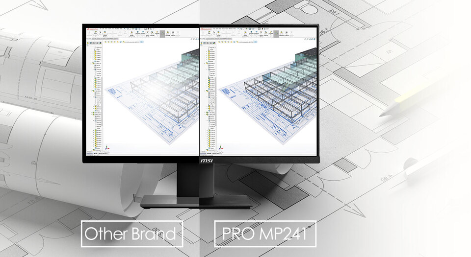 23.8" MSI MP241 Pro IPS FHD Professional Monitor | Computer Alliance