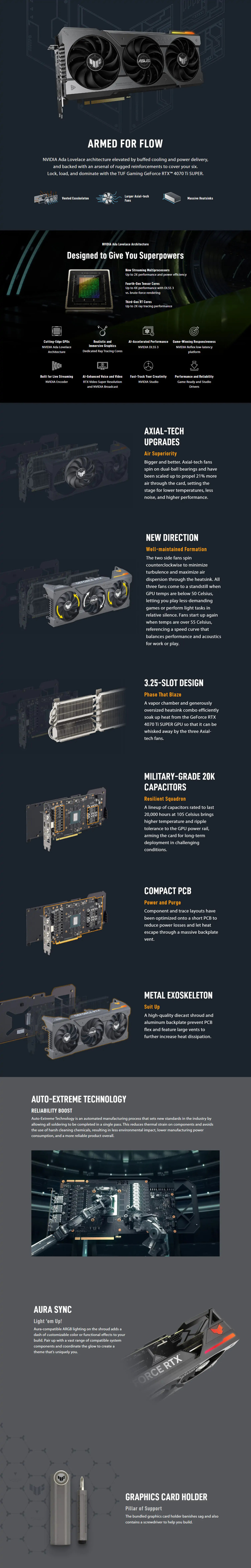 ASUS RTX 4070 Ti Super 16GB TUF Gaming Graphics Card - | Computer Alliance