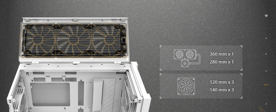 ASUS E-ATX TUF Gaming GT302 ARGB Black Case | Computer Alliance