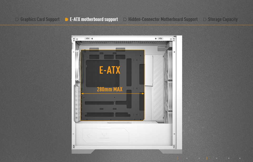 ASUS E-ATX TUF Gaming GT302 ARGB White Case | Computer Alliance