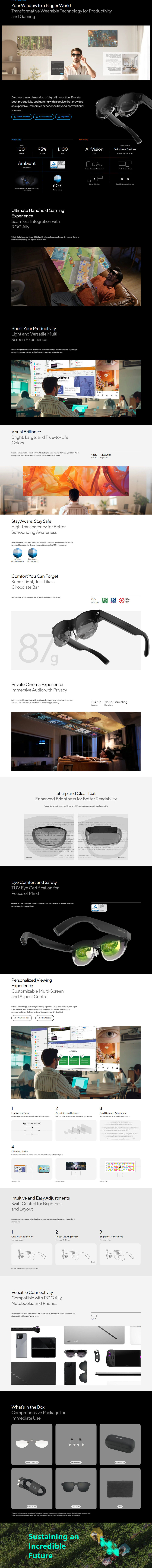 ASUS AirVision M1 Wearable Display Smart Glasses - | Computer Alliance