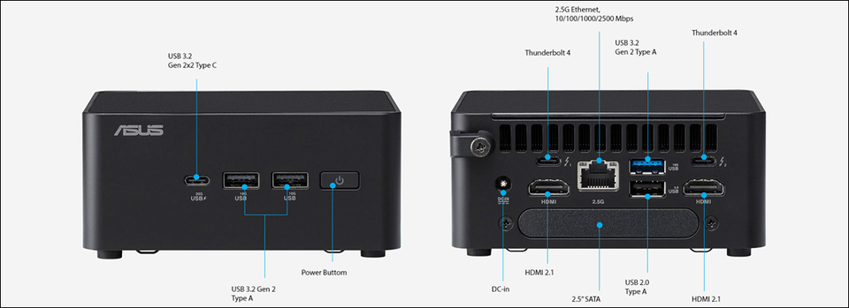 ASUS NUC 14 Pro Tall Core 3 Barebones Mini PC | Computer Alliance