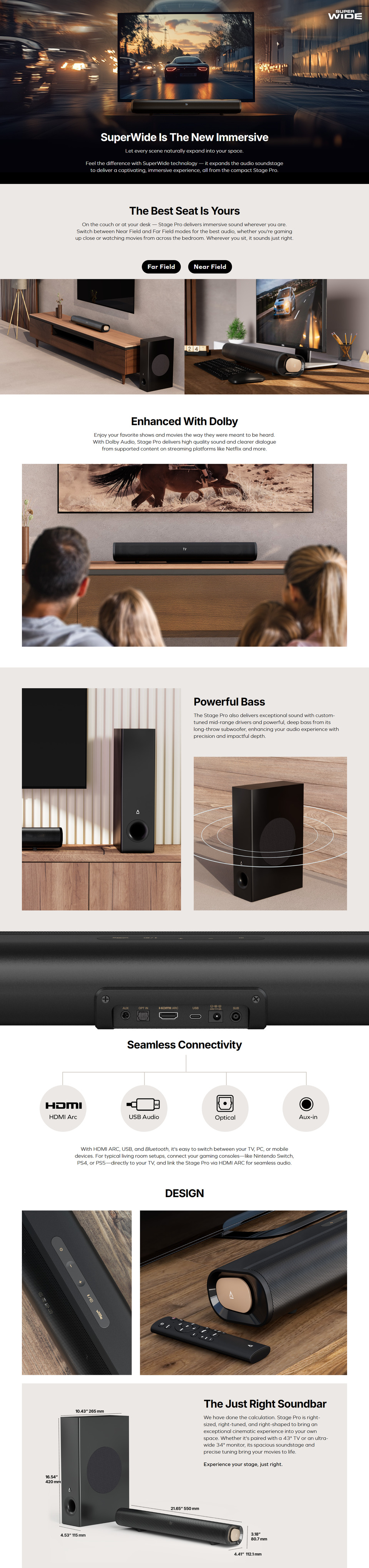 Creative Stage Pro 2.1 Soundbar with Subwoofer | Computer Alliance