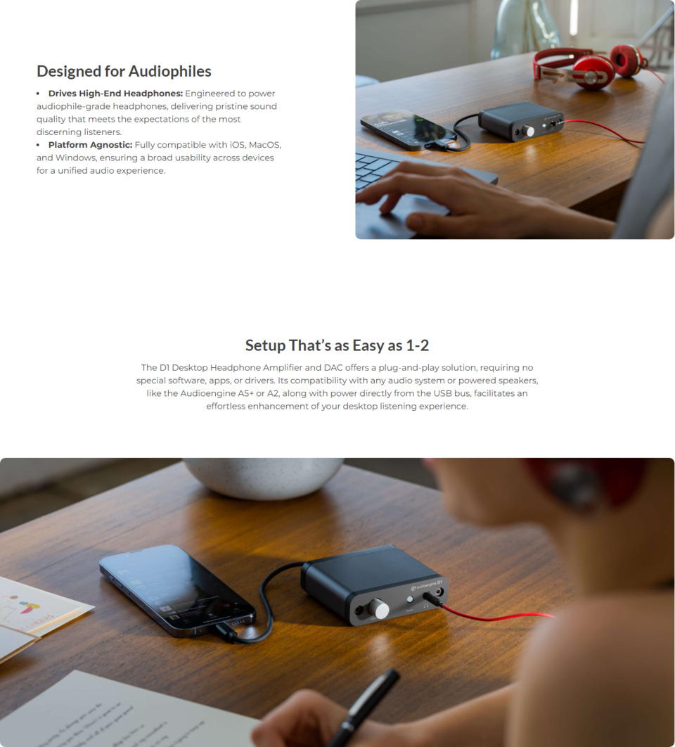 Audioengine D1 32-Bit DAC/Headphone Amp | Computer Alliance