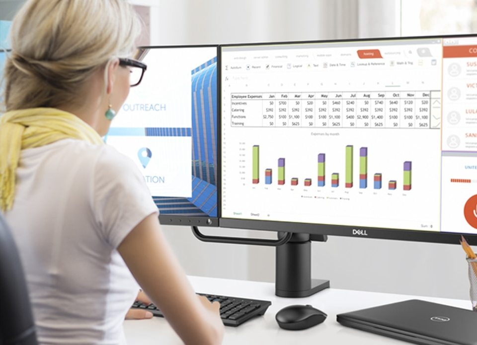 23.8" DELL P2418D QHD IPS Monitor with Height Adjust | Computer Alliance