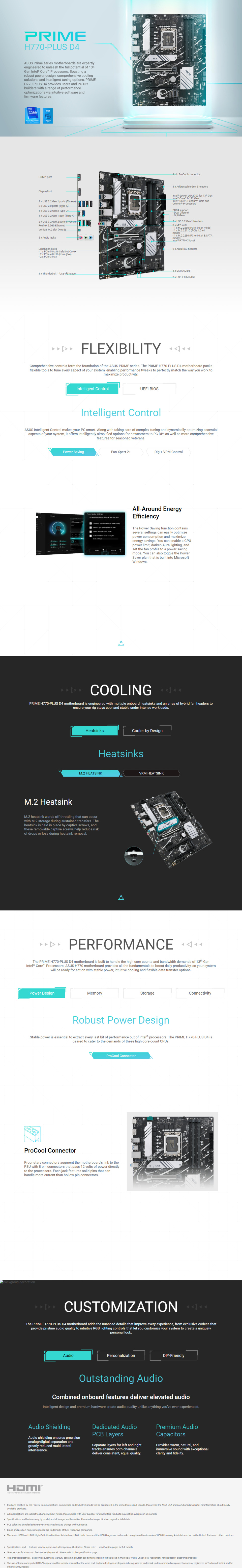 ASUS S1700 ATX PRIME H770-PLUS D4 DDR4 Motherboard | Computer Alliance