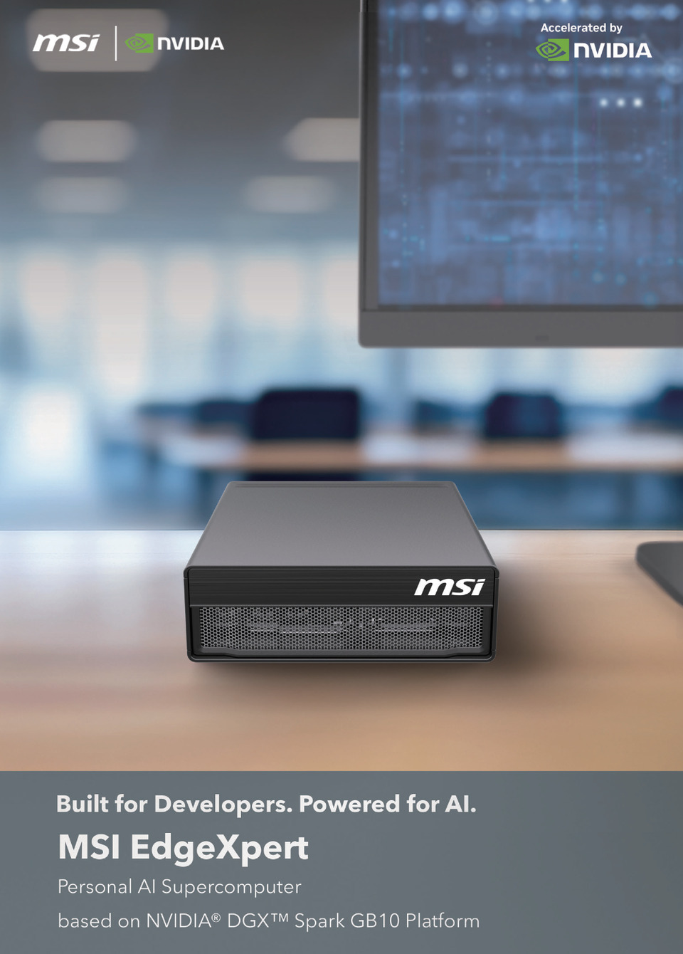 MSI EdgeXpert AI Supercomputer 128GB/4TB Mini PC Based on NVIDIA DGX ...