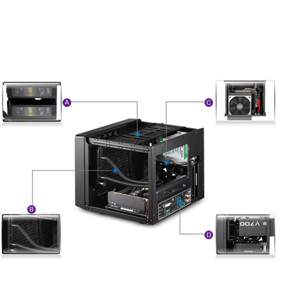 Cooler Master Mini-ITX RC-110 Elite Case Black | Computer Alliance