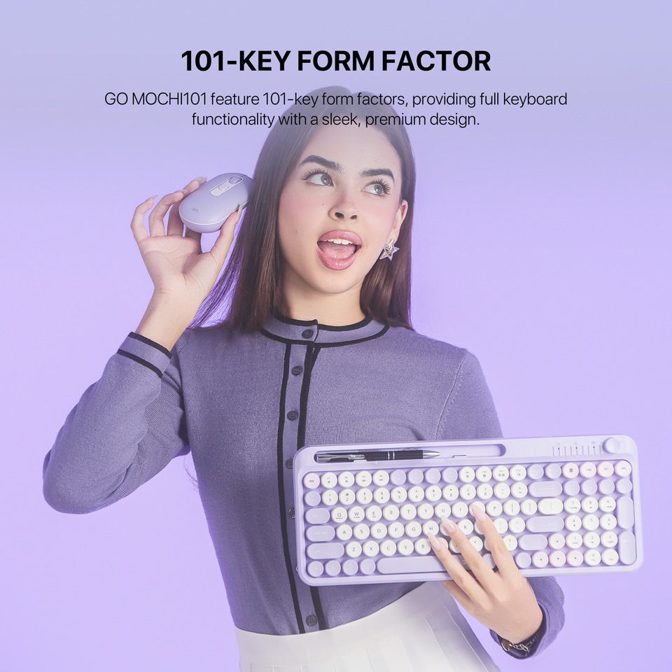 Fantech GO MOCHI101 Wireless Keyboard and Mouse Combo Pink | CA