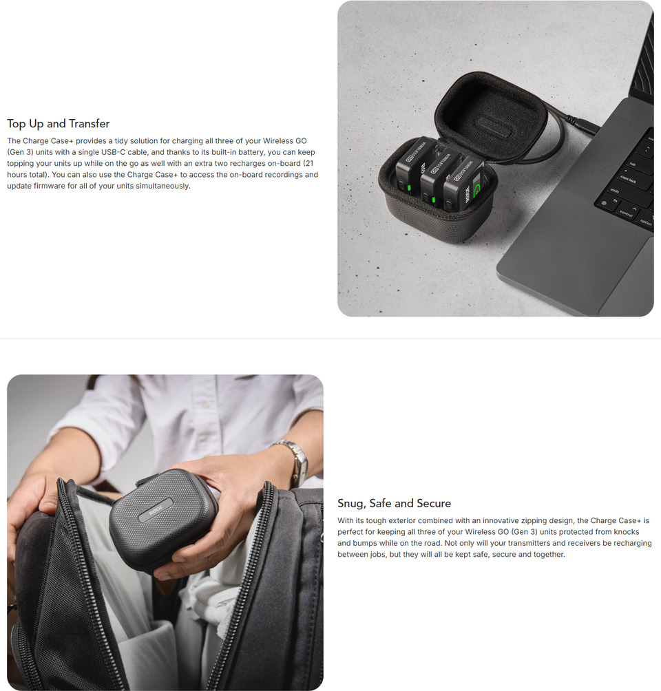 RODE Charge Case+ Charging Case for Wireless GO Gen 3 | Computer Alliance