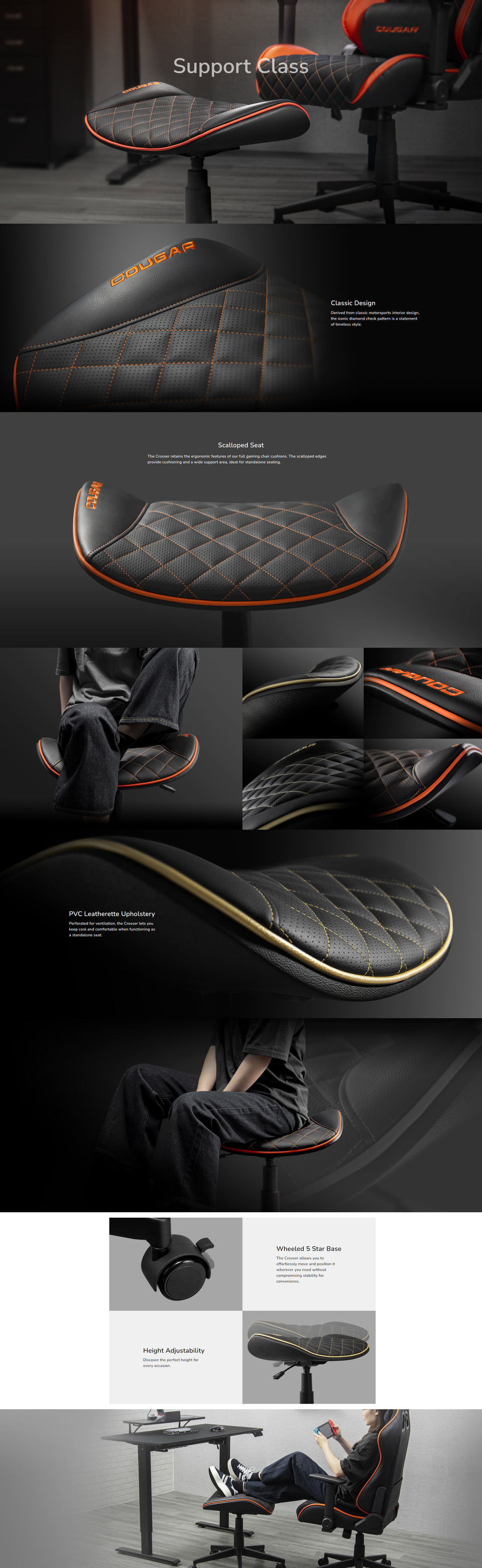 Cougar Crosser Adjustable Footrest | Computer Alliance