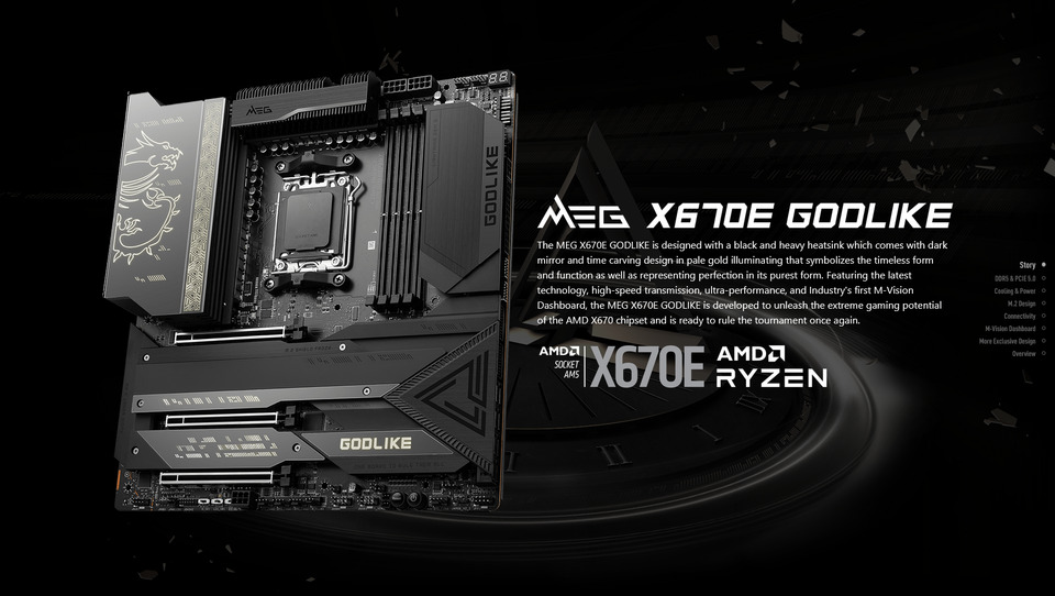 MSI AM5 E-ATX MEG X670E GODLIKE DDR5 Motherboard | Computer Alliance