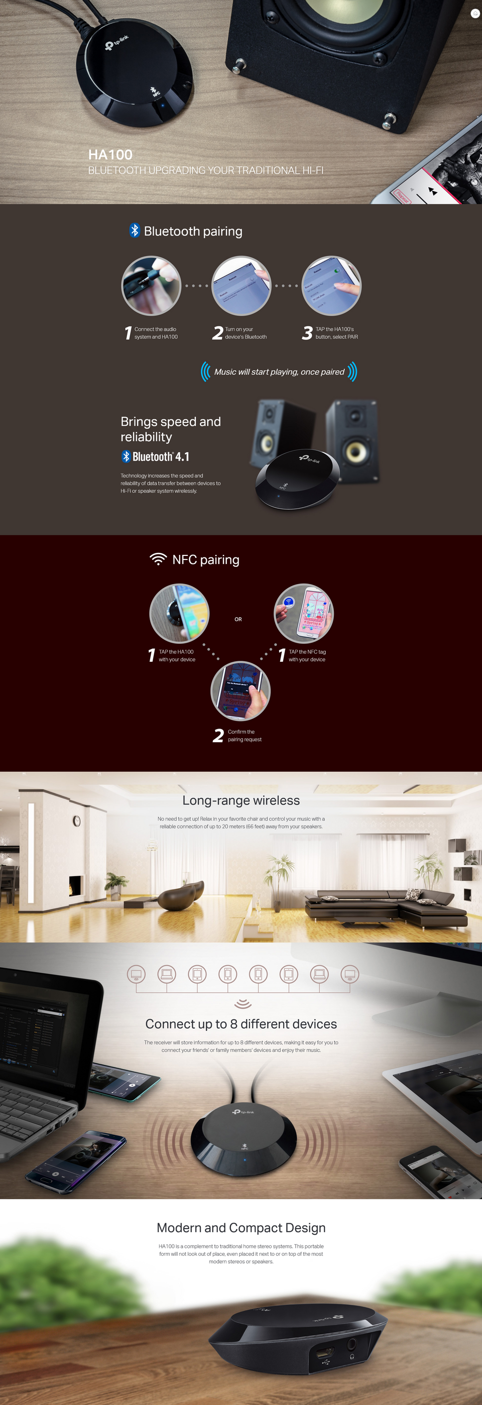 TP-Link HA100 Bluetooth Music Receiver | Computer Alliance