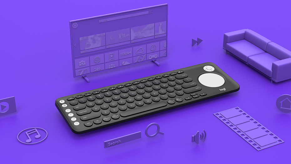 Logitech K600 Smart TV Keyboard with Touch Pad 920-008843 | CA