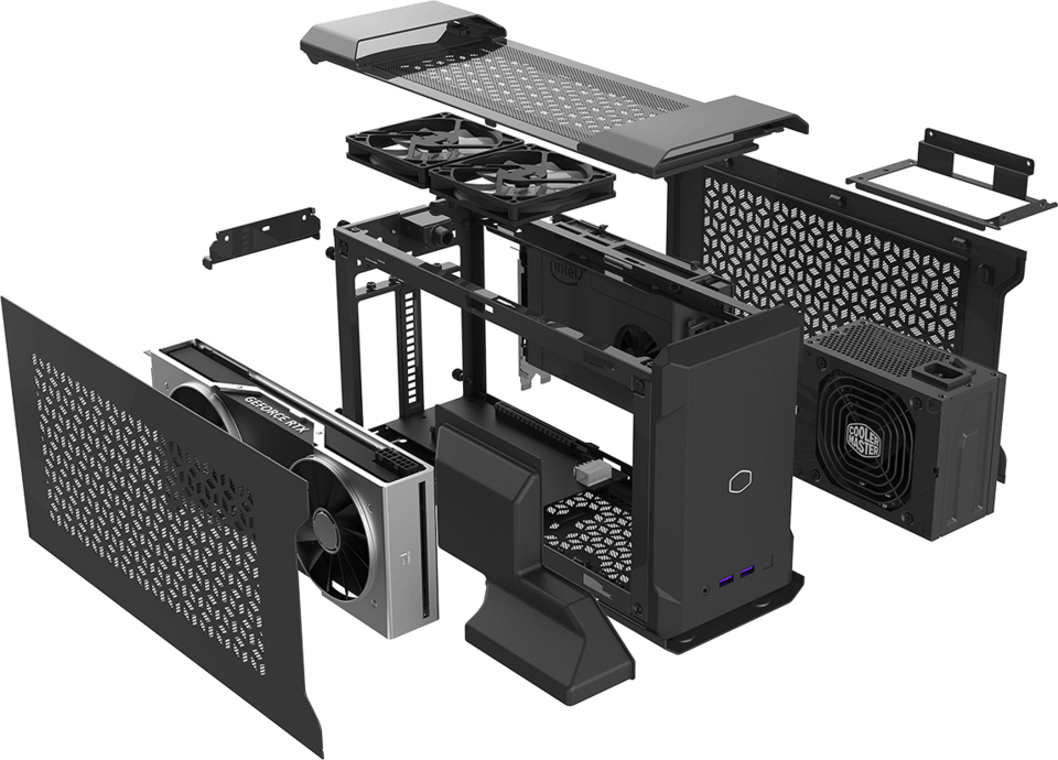 Cooler Master MasterCase NC100 White NUC Case With 650W Gold SFX PSU ...