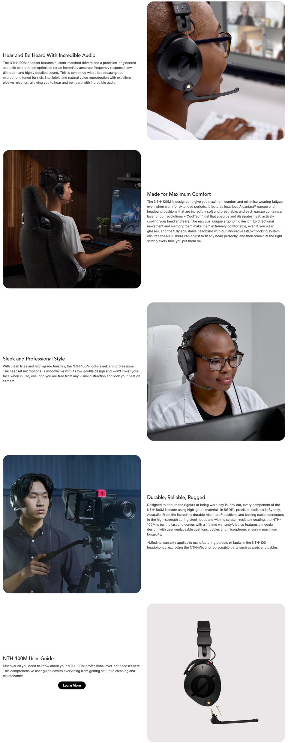 RODE NTH-100M Professional Over-Ear Headset | Computer Alliance