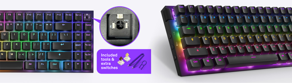 NZXT Function 2 Mini TKL Gaming Keyboard Black KB-002NB-US | CA