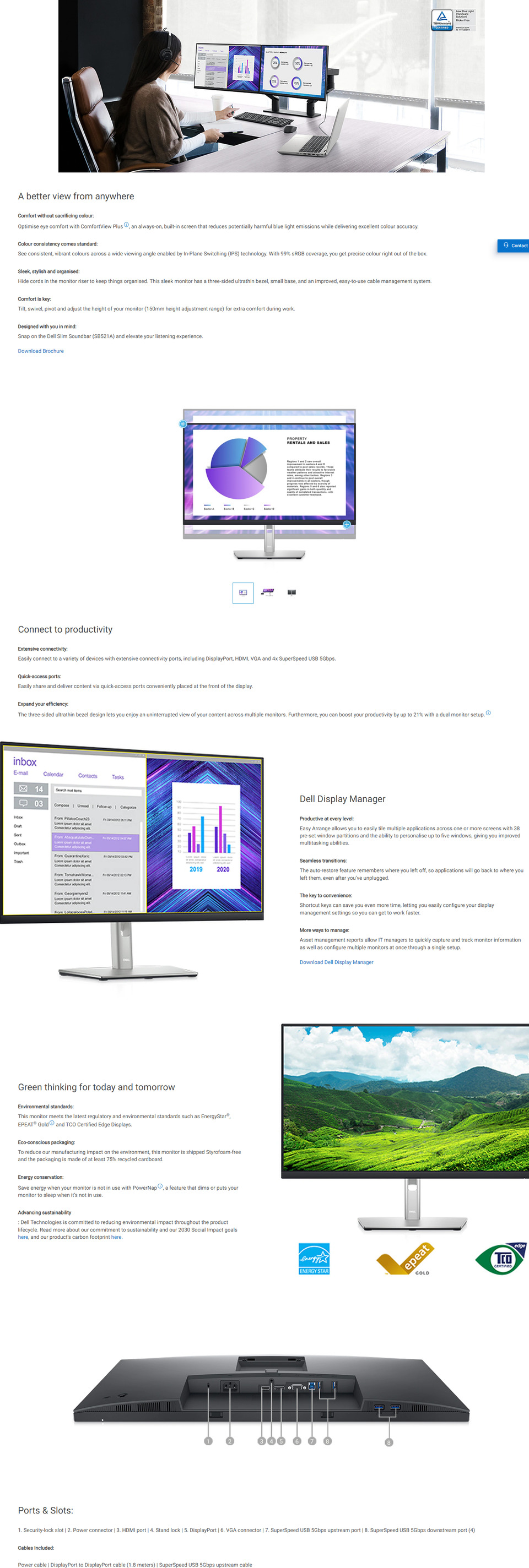 27" Dell P2722H FHD IPS Monitor | Computer Alliance