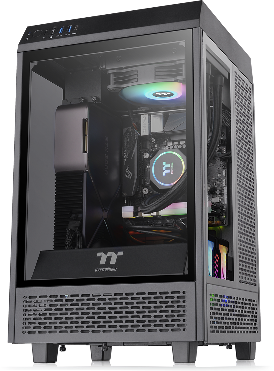 Thermaltake Mini-ITX The Tower 100 TG Black Case CA-1R3-00S1WN-00 | CA