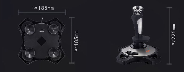 PXN-2113PRO Flight Joystick for PC Black | Computer Alliance