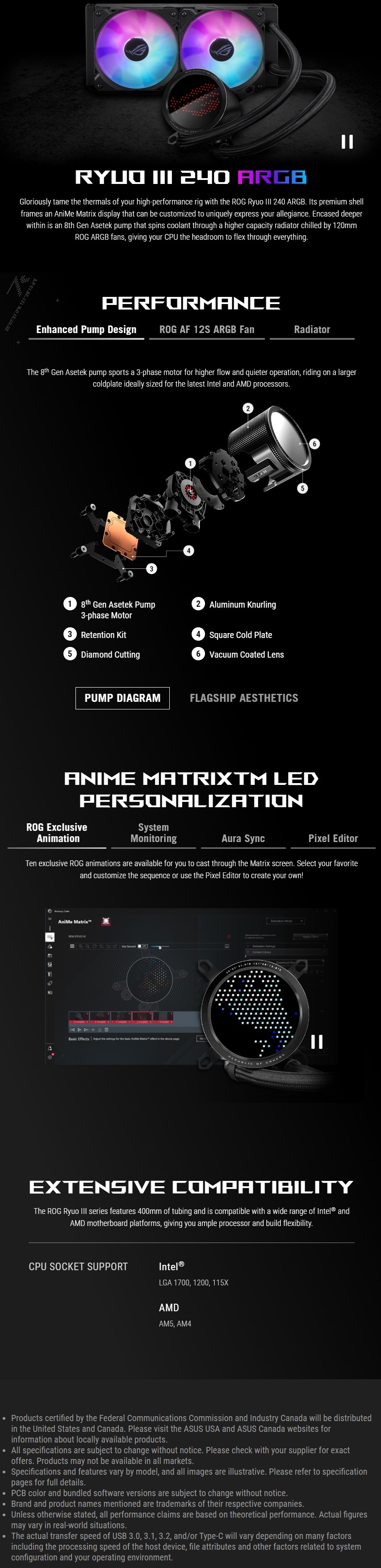 ASUS ROG RYUO III 240 ARGB Liquid Cooler | Computer Alliance