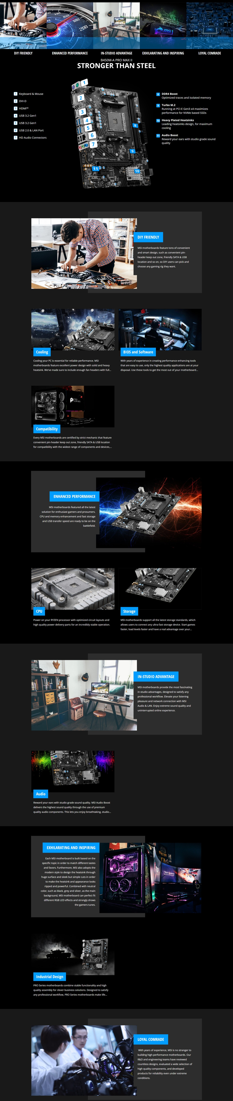 MSI AM4 MicroATX B450M-A PRO MAX II Motherboard | Computer Alliance