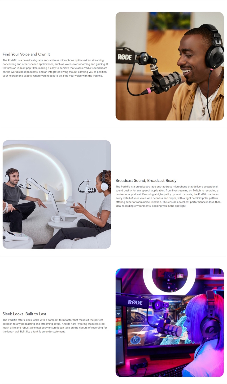 RODE PodMic Dynamic Podcasting Microphone | Computer Alliance