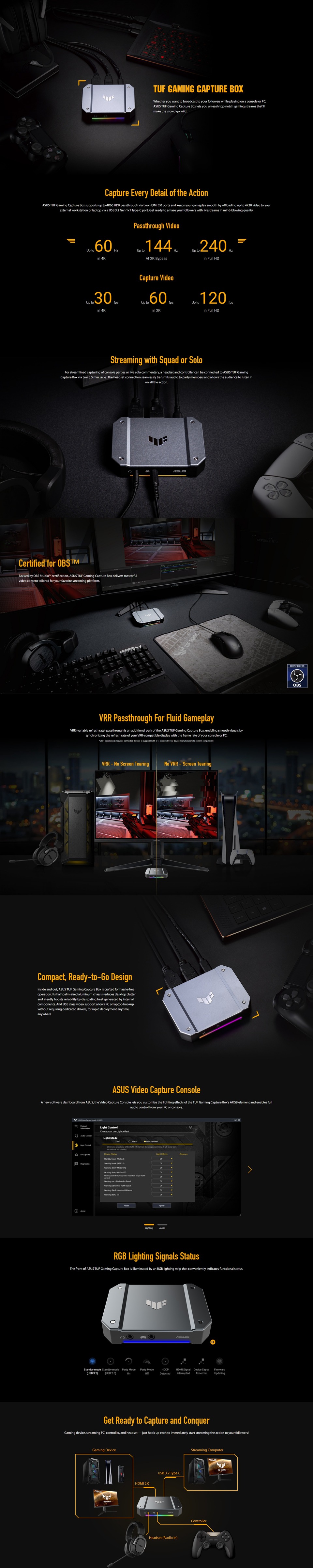 ASUS TUF Gaming Capture Box CU4K30 | Computer Alliance