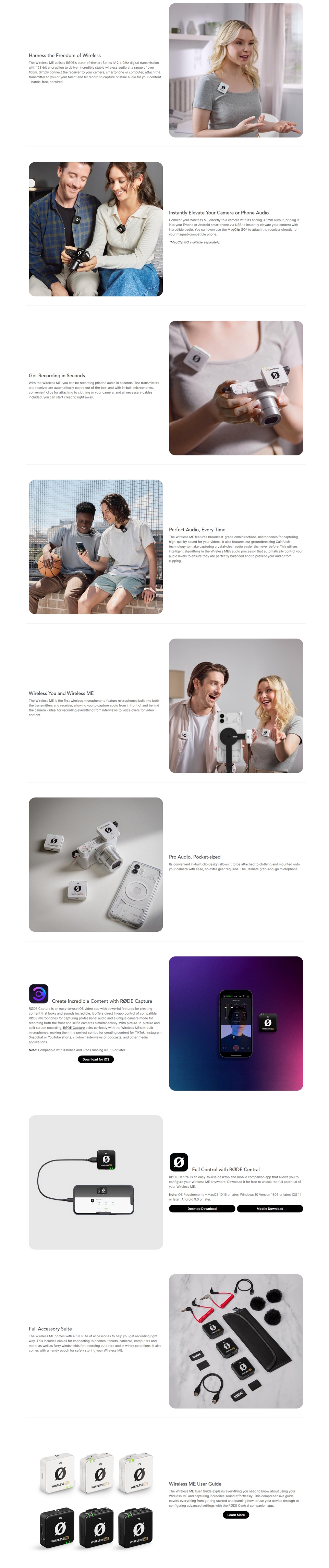 RODE Wireless ME Dual Black Compact Wireless Microphone System | CA