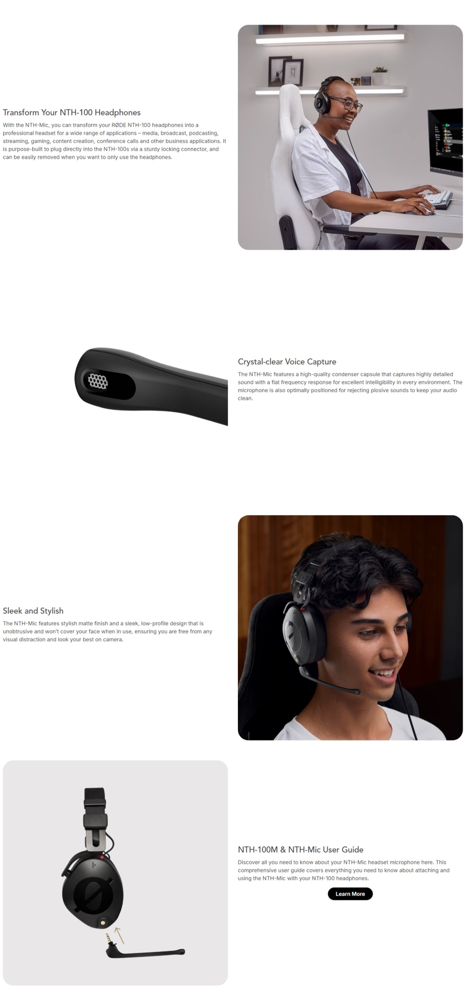 RODE NTH-Mic Headset Microphone for NTH-100 | Computer Alliance