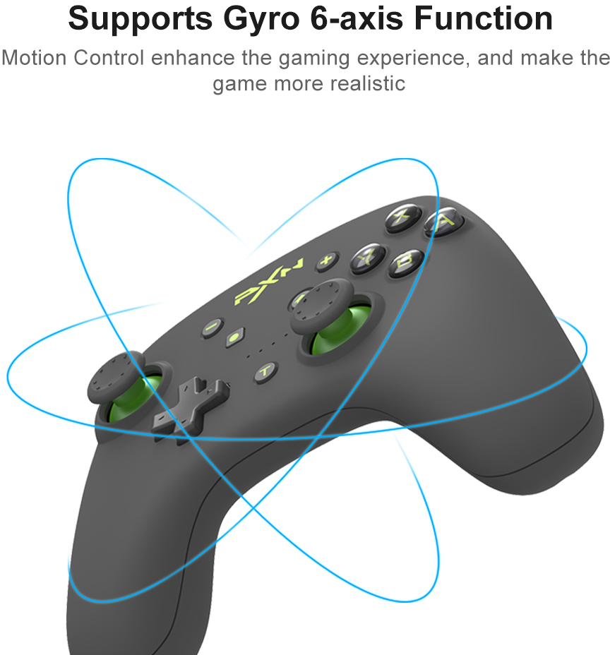 PXN-9607X Wireless Controller for Switch Mica Blue | Computer Alliance