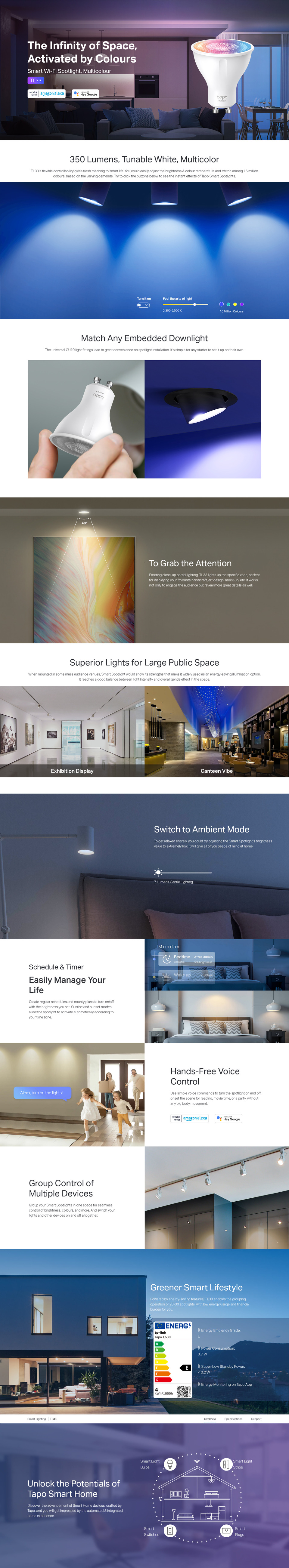 TP-Link TL33 Smart Wi-Fi Multicolor Spotlight | Computer Alliance