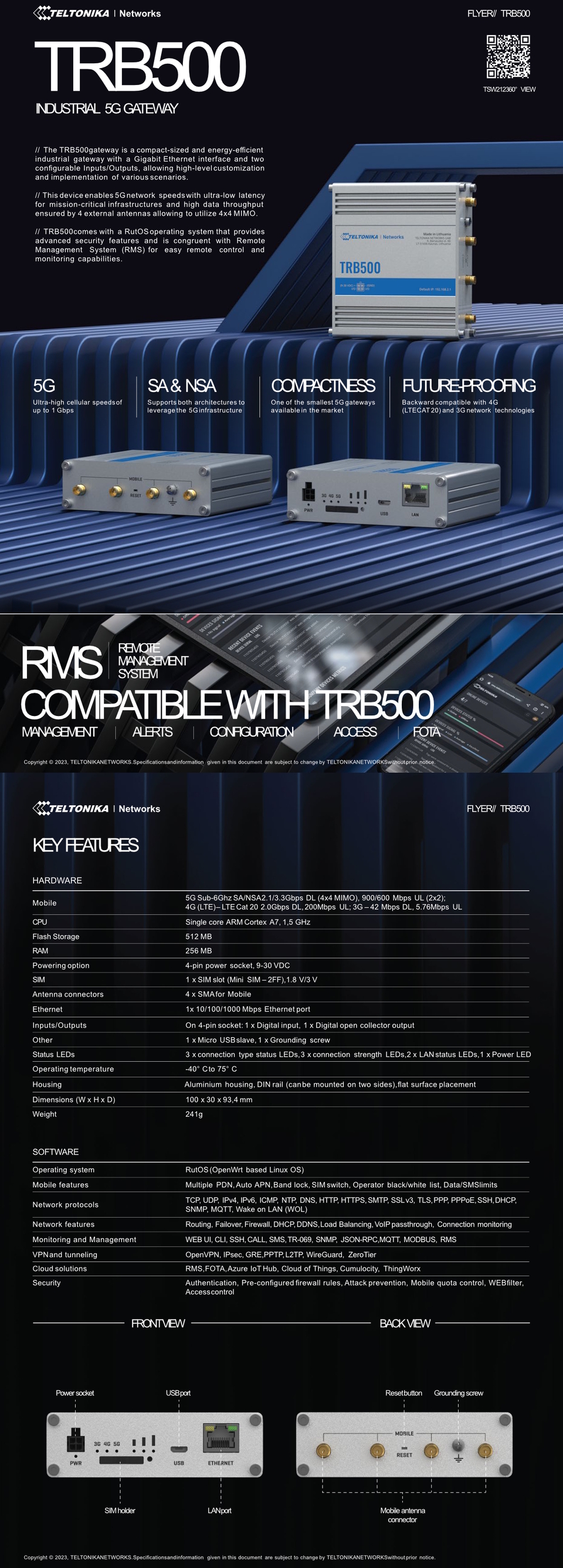 Teltonika TRB500 Industrial 5G Gateway | Computer Alliance