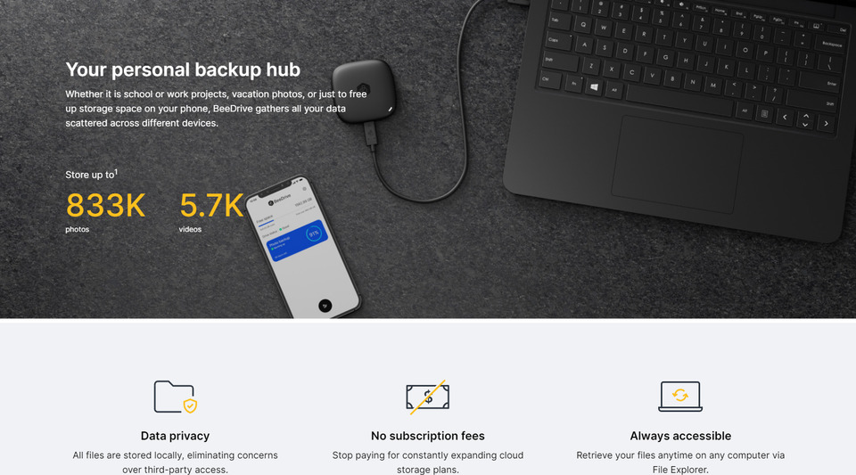 Synology BeeDrive 1TB External SSD BDS70-1T | Computer Alliance