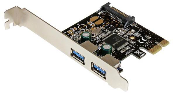StarTech 2 Port PCI Express PCIe SuperSpeed USB 3.0 Controller Card w ...