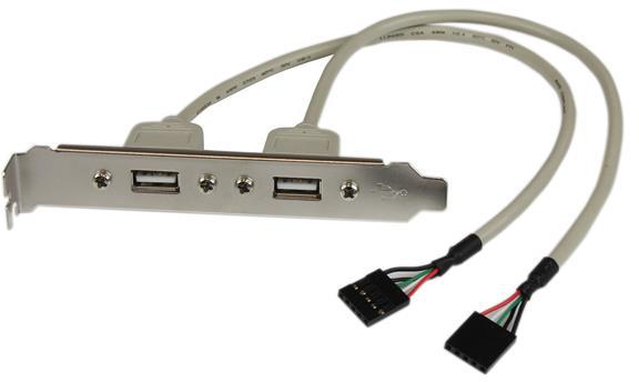 StarTech 2 Port USB A Female Slot Plate Adapter | Computer Alliance