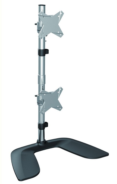 Brateck BT-LDT02-T02V Free Standing Dual Vertical LCD Monitor Stand up ...