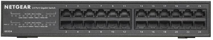 24 Port Netgear GS324-100AUS Gigabit Network Unmanaged Switch | CA