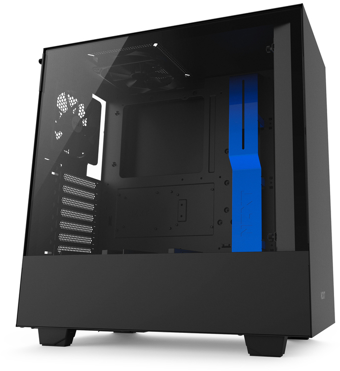 NZXT ATX H500 Matte Blue/Black Case (No PSU) PN NZT-CA-H500B-BL