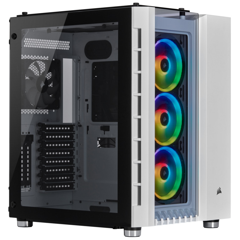 Corsair ATX Crystal 680X Tempered Glass Case White | Computer Alliance