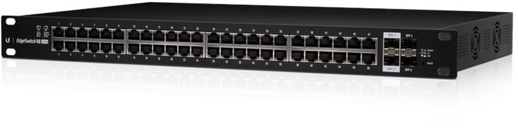 48 Port Ubiquiti EdgeSwitch Managed 500W PoE+ Gigabit Switch ES-48-500W | CA