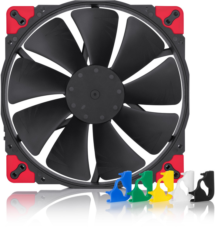200mm Noctua NF-A20 PWM chromax.black.swap 800RPM Fan NF-A20-PWM-CH-BK ...
