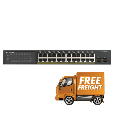 24 Port Netgear GS324TP-100AJS Gigabit Smart Managed Pro PoE+ Network ...