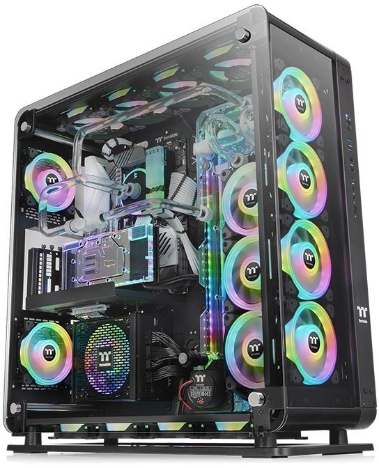 Thermaltake E-ATX Core P8 Tempered Glass Full-Tower Case CA-1Q2-00M1WN ...