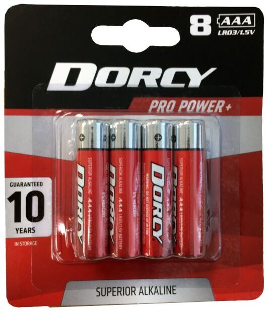 Dorcy Mastercell AAA Alkaline 8 Pack Batteries 41-1638 | Computer Alliance