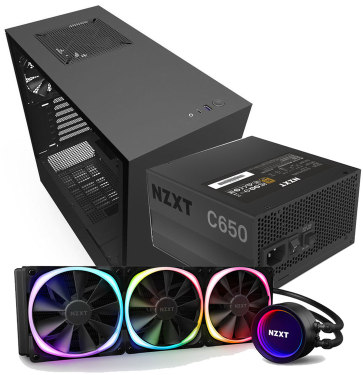 NZXT H510 & KRAKEN X73 RGB - 360MM Bundle + Free C650 PSU | CA
