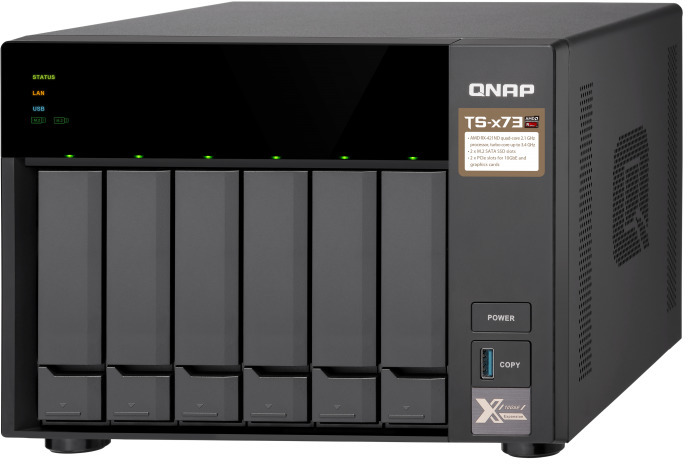 6 Bay QNAP TS-673A-8G Gigabit NAS Unit | Computer Alliance