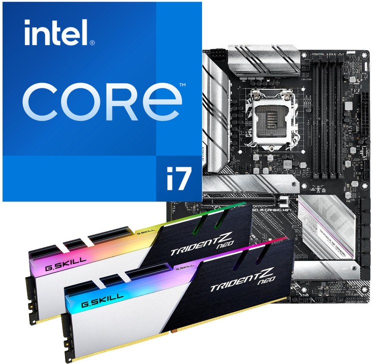 Intel S1200 Core i7 11700K + ASUS S1200 ATX ROG STRIX B560-A GAMING ...
