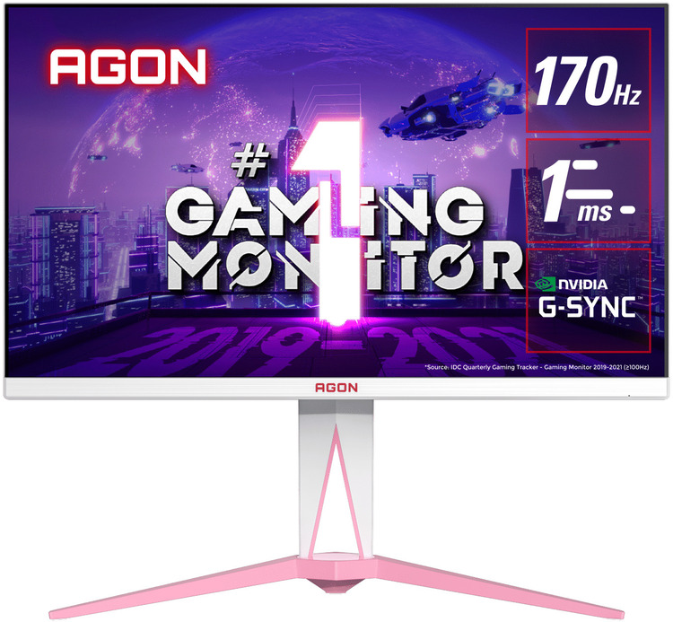 27" AOC AGON AG275QXR 170Hz QHD IPS Pink/White Gaming Monitor | CA
