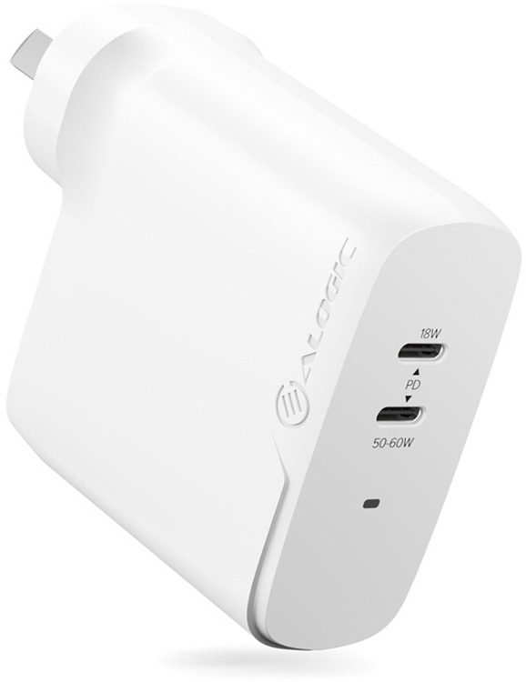 ALOGIC 2 Port 68WCompact Wall Charger 2x USB-C With USB-C Charging ...